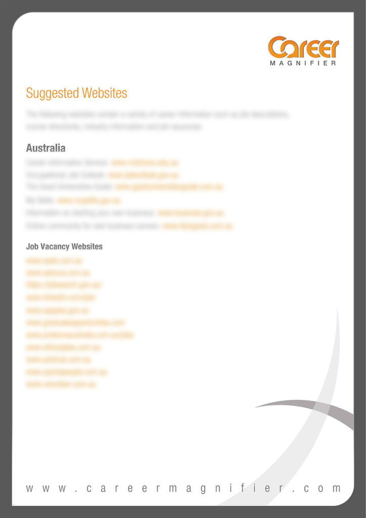 Sample Report - Career Magnifier